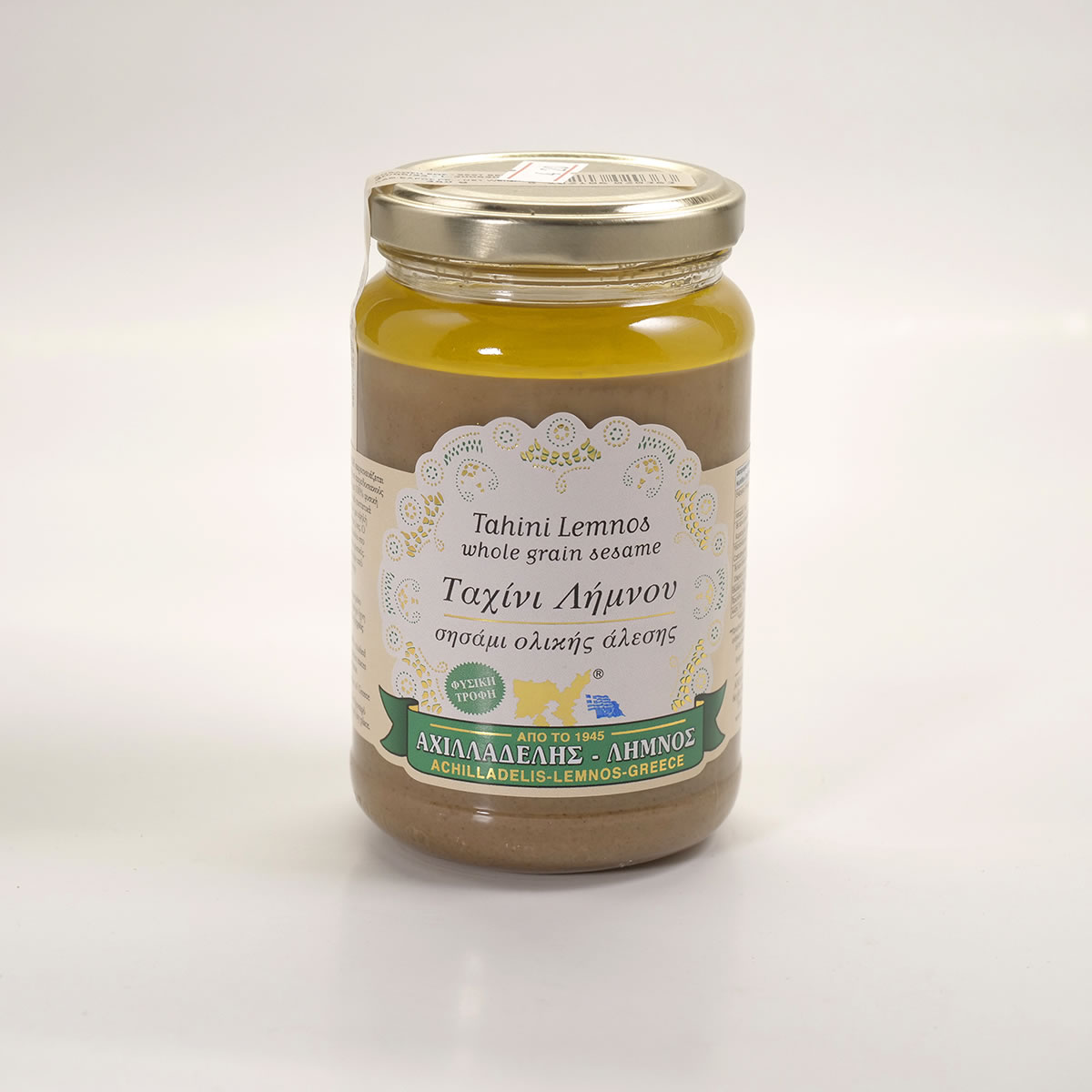Ταχίνι ολικής άλεσης, Λήμνος 350gr - Αχιλλαδέλης - Λήμνος
